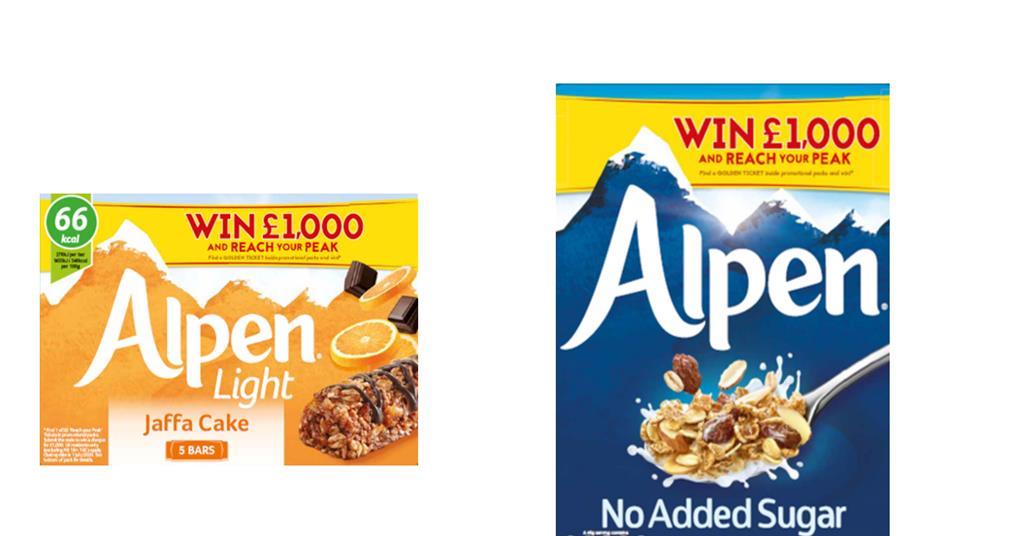 Alpen aims high with ‘reach your peak’ on-pack activity | Product News ...
