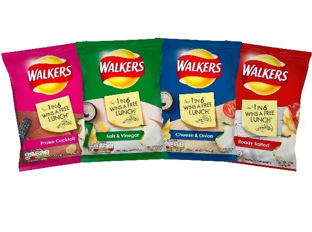 Walkers launches new '1 in 6 win a free lunch' campaign | Product News ...
