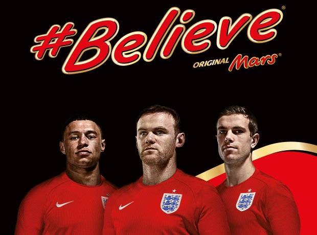 Mars inspires England football fans to #Believe | Product News ...