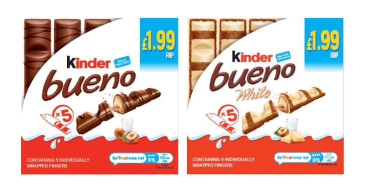 New pricemarked multipacks for Kinder Bueno announced for convenience ...