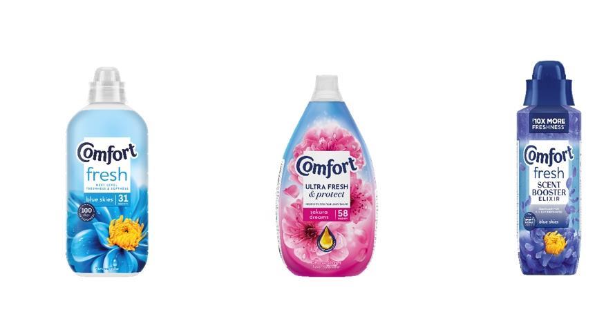 Comfort has relaunched its range and expanded its Scent Booster Elixir ...