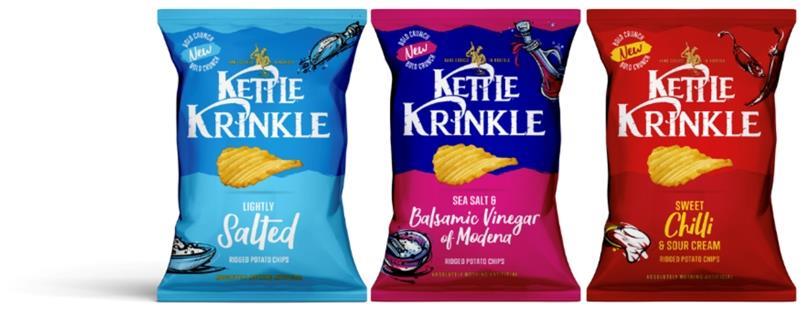 Kettle Chips is to launch Kettle Krinkle, a new range of ridged potato ...
