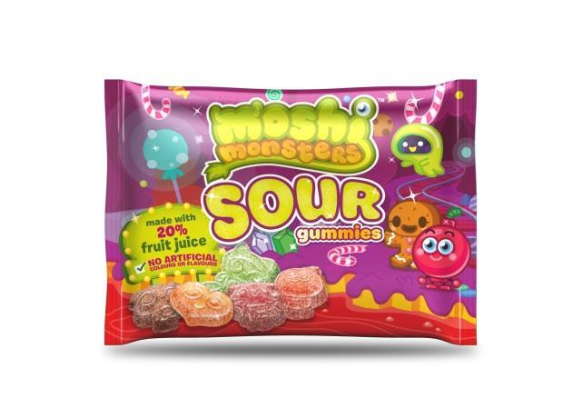Bazooka Candy Brands unleashes Moshi Monsters Sour Gummies | Product ...