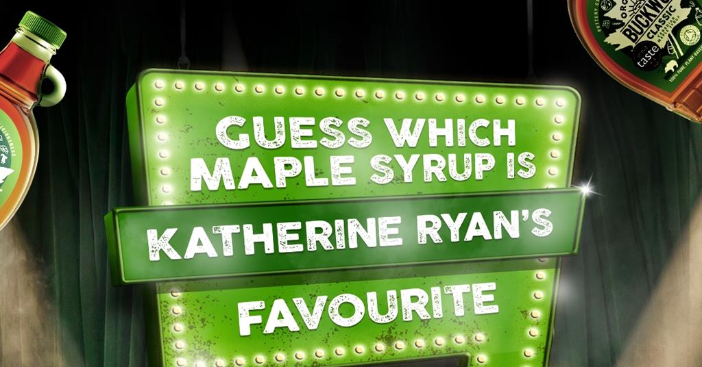 Buckwud and Katherine Ryan are aiming to promote the wider use of maple ...