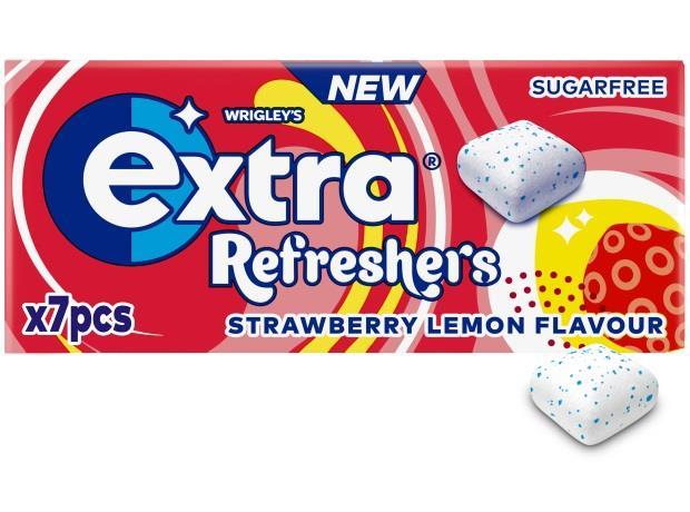 Mars Wrigley adds Sugar Free EXTRA Refreshers Strawberry Lemon ...