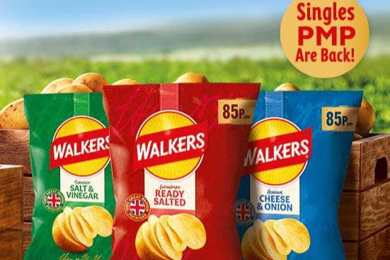 Walkers is launching new 85p pricemarked packs across its core impulse ...