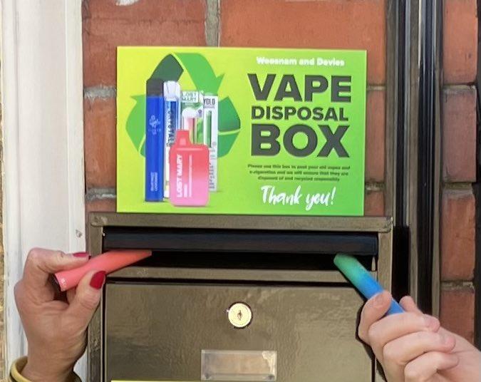 Trudy Davies installs 24/7 vape recycling box outside store | Features ...