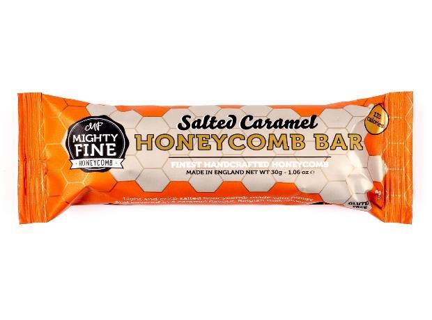 Mighty fine unveils salted caramel Honeycomb Bar | Product News ...