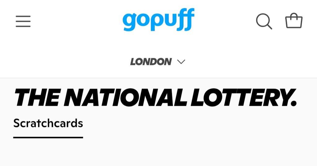 Gopuff customers can now add Scratchcards to orders for delivery in 15 ...
