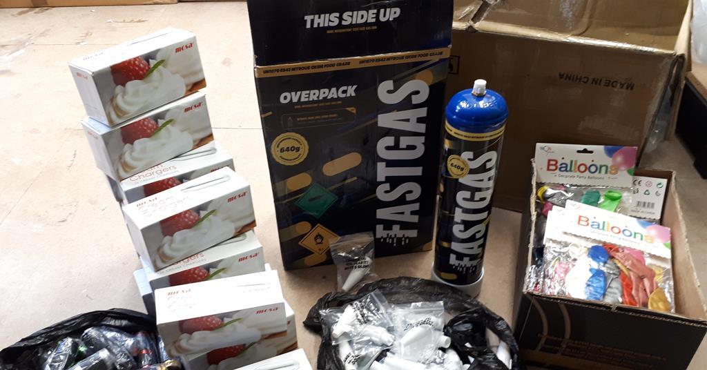 Rugby retailer caught selling hundreds of laughing gas cannisters ...