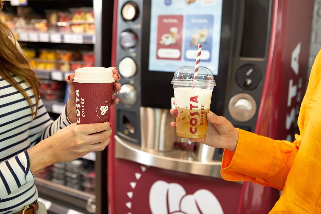 Costa rolls out first hot and iced drinks Costa Express machine ...