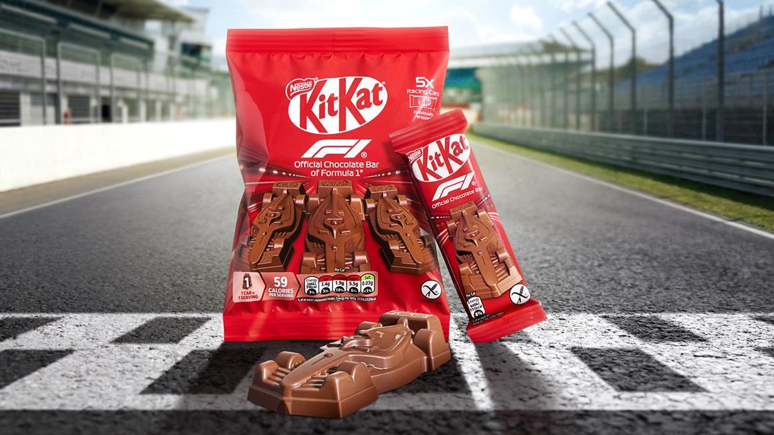 KitKat has launched a new F1 chocolate car after debuting its global F1 ...