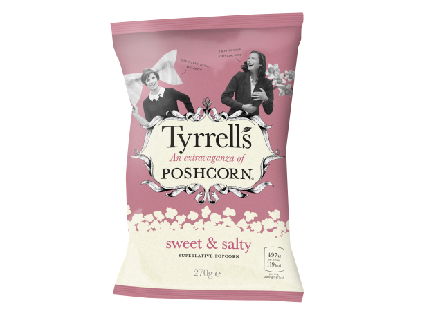 Tyrrells Poshcorn launches sharing pillow packs | Product News ...