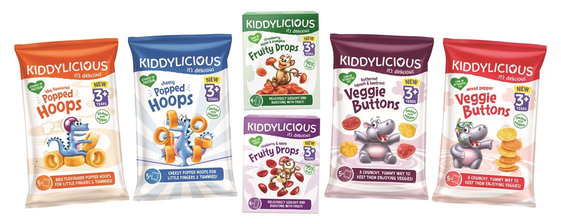 Kiddylicious unveils sweet and snack range for preschoolers | Product ...
