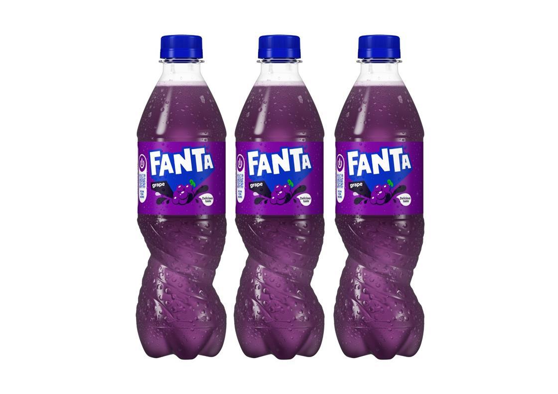 Fanta extends its core range with a grape-flavoured variant ...