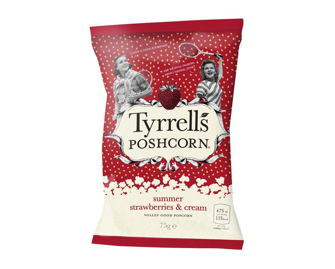 Tyrrells Poshcorn celebrates summer with strawberries and cream ...