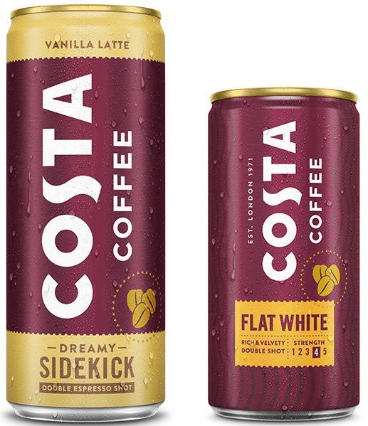 CCEP reveals Vanilla Latte and Flat White Costa Coffee RTDs | Product ...
