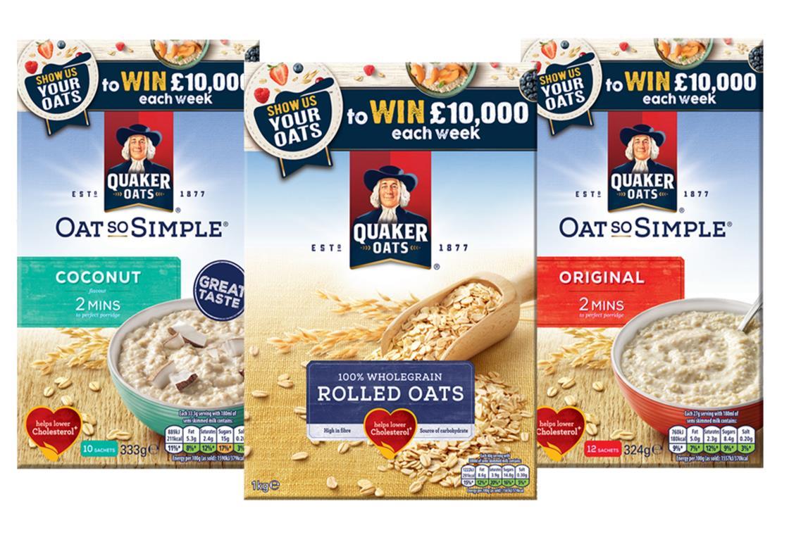 Quaker gives away £10k each week in on-pack promotion | Product News ...