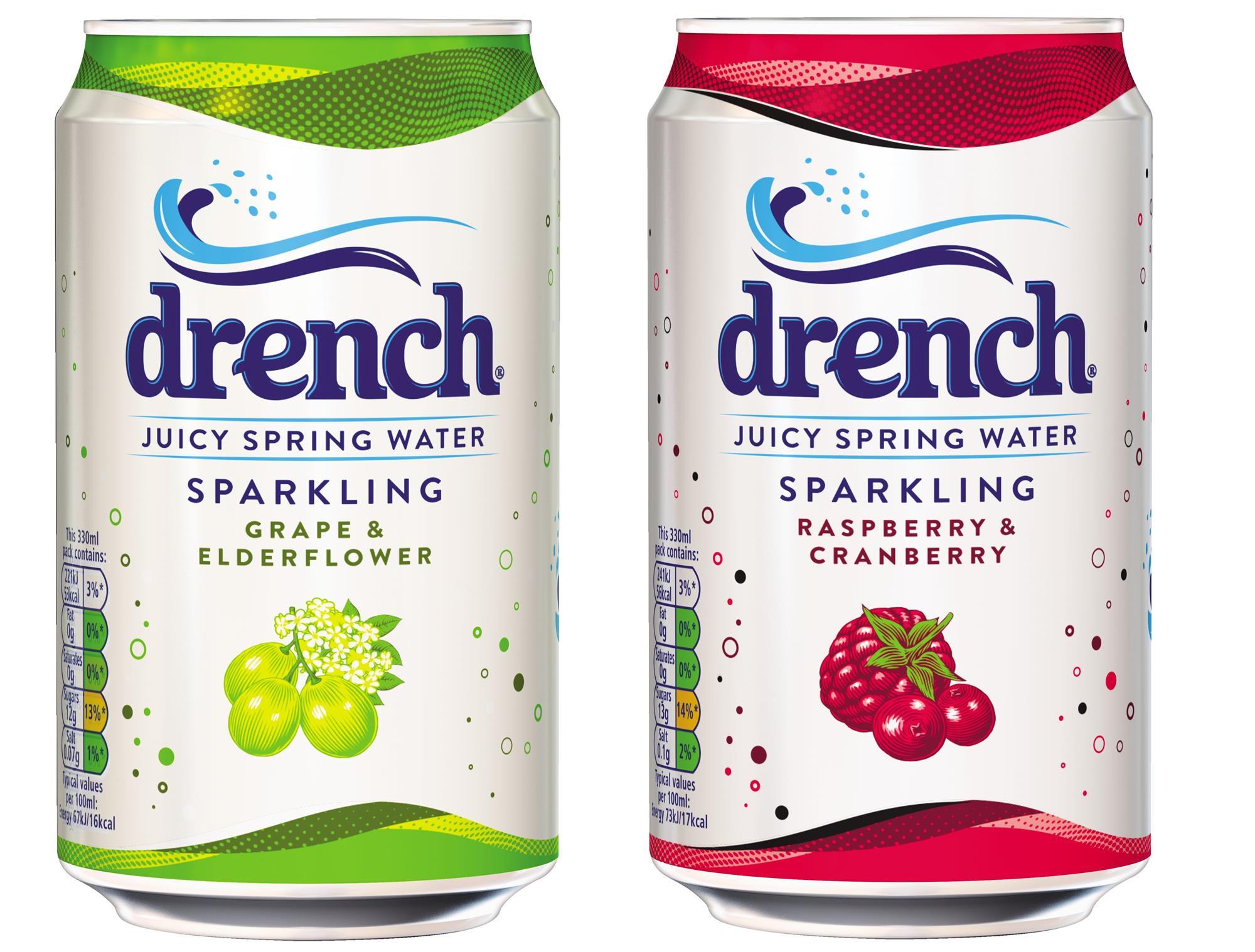 Britvic targets adults with Drench Sparkling range | Product News ...