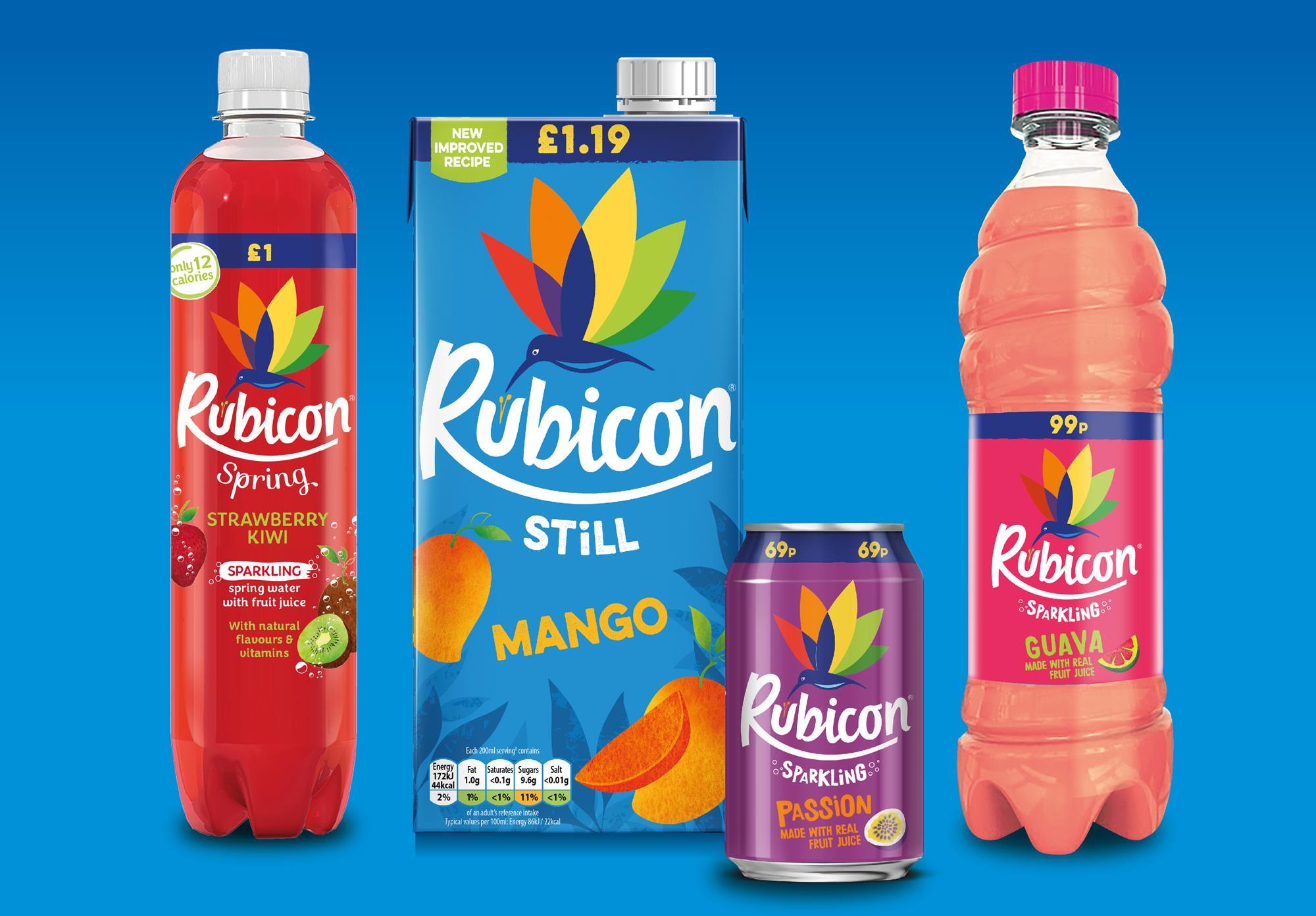Rubicon unveils new pack design and taste for still range | Product ...