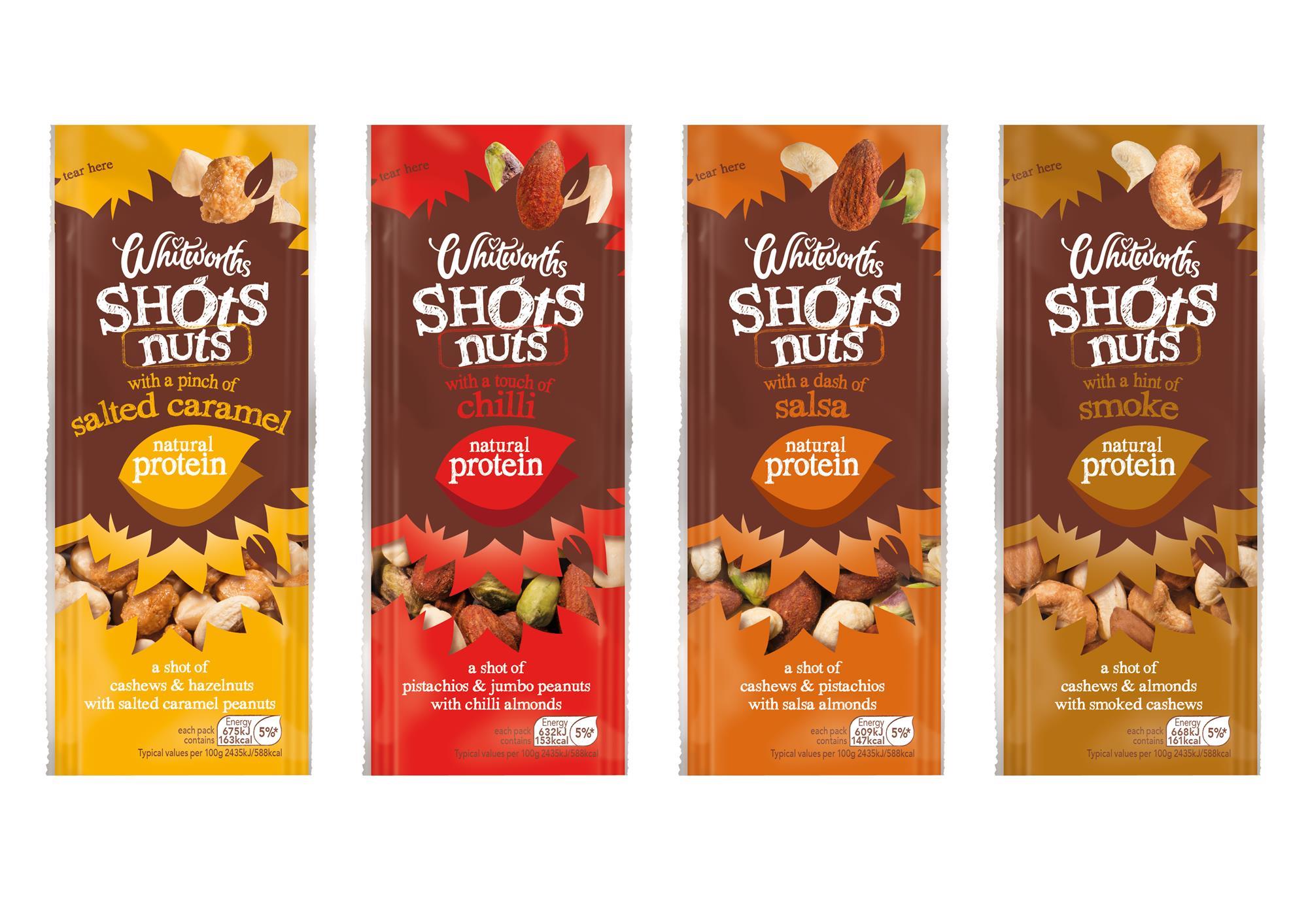 Whitworths reveals healthy Shots Nuts snacks | Product News ...