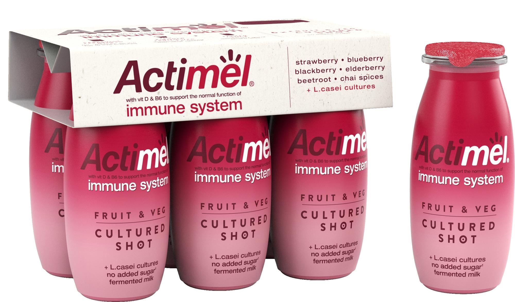 Actimel rolls out cultured shots containing fruit and veg | Product ...