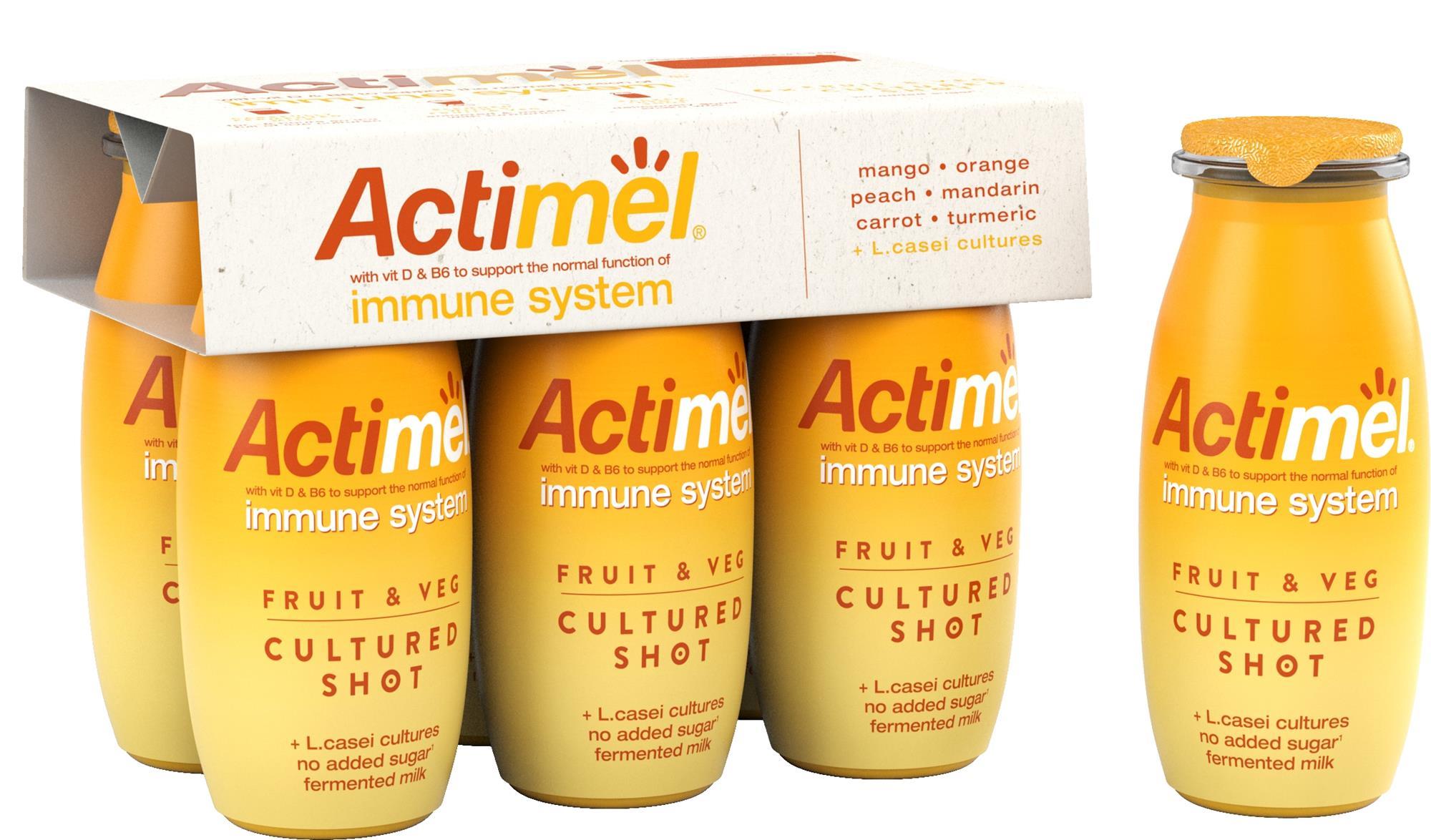 Actimel rolls out cultured shots containing fruit and veg | Product ...
