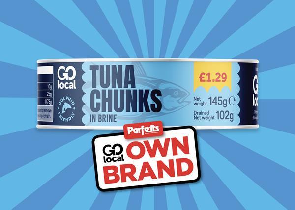 Parfetts extends its own brand offer with Go Local Tuna Chunks in Brine ...