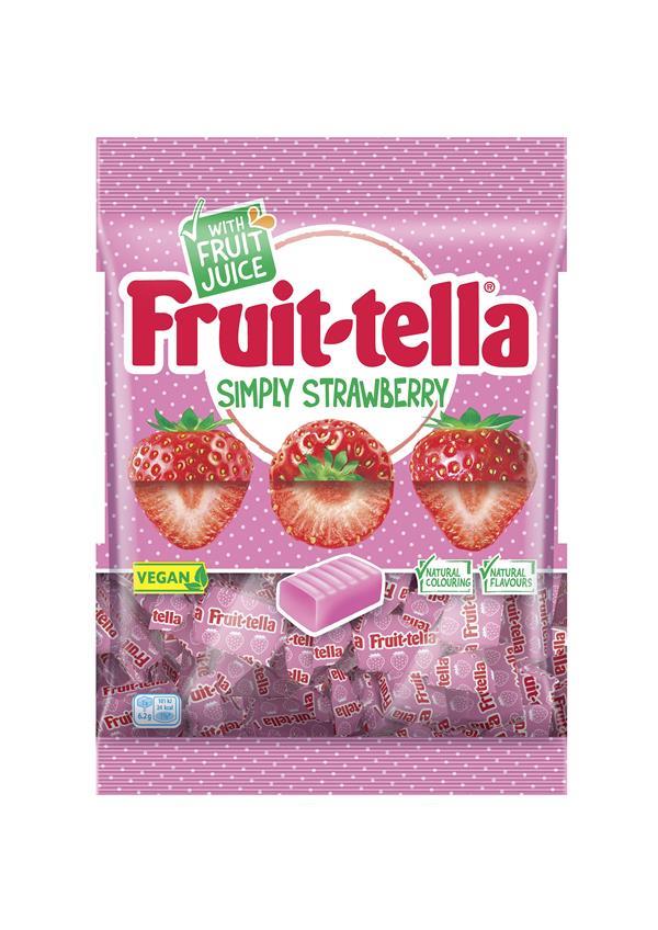 Fruit-tella Simply Strawberry Sharing Bags hit c-stores | Product News ...