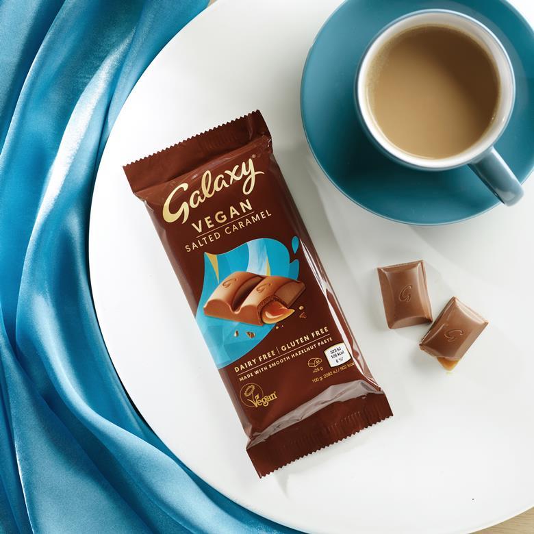 Galaxy adds salted caramel bar to vegan lineup | Product News ...