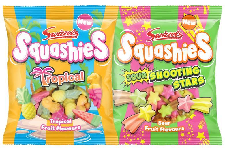 Swizzels launches sour and tropical HFSS-compliant Squashies sweets ...
