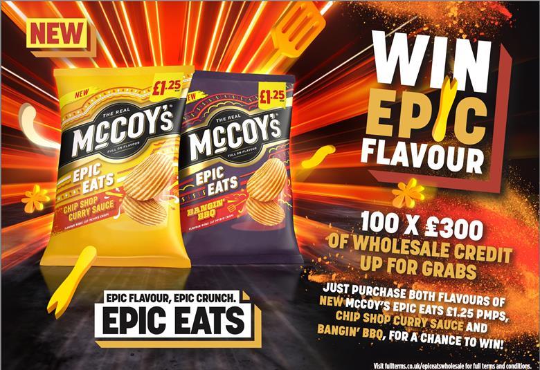 KP Snacks unveils £30K McCoy's Epic Eats retailer giveaway | Product News | Convenience Store