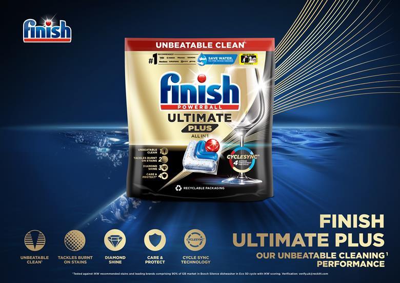 Finish unveils new Finish Ultimate Plus dishwasher tablets | Product ...