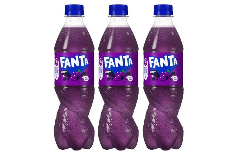 Fanta extends its core range with a grape-flavoured variant ...