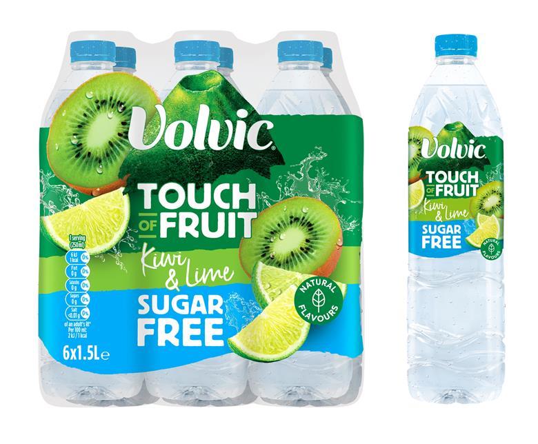 Volvic introduces Touch of Fruit Sugar Free in Kiwi & Lime | Product ...