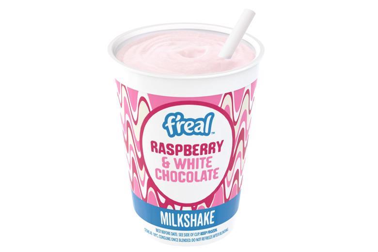 F'real launches raspberry and white chocolate milkshake flavour ...