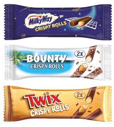 Milky Way Crispy Rolls return – with added Bounty and Twix versions ...